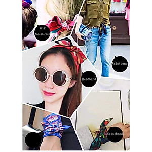 10PCS Silk Feeling Satin HeadScarf Neck Hair Small Square Scarf Color Random