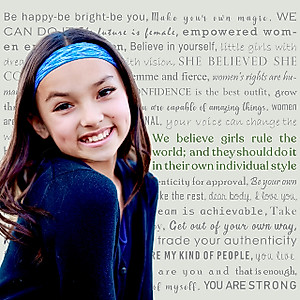 FROG SAC 6 Tie Dye Headbands for Girls, Adjustable No Slip Hair Bands for Kids, Stretch Elastic Sport Headband Hair Accessories for Teens, Cute Athletic Head Band Pack for Women