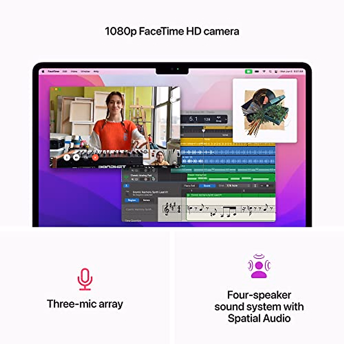 Apple 2022 MacBook Air M2, 24GB Memory, 512GB Storage - Midnight (Z160000B2)