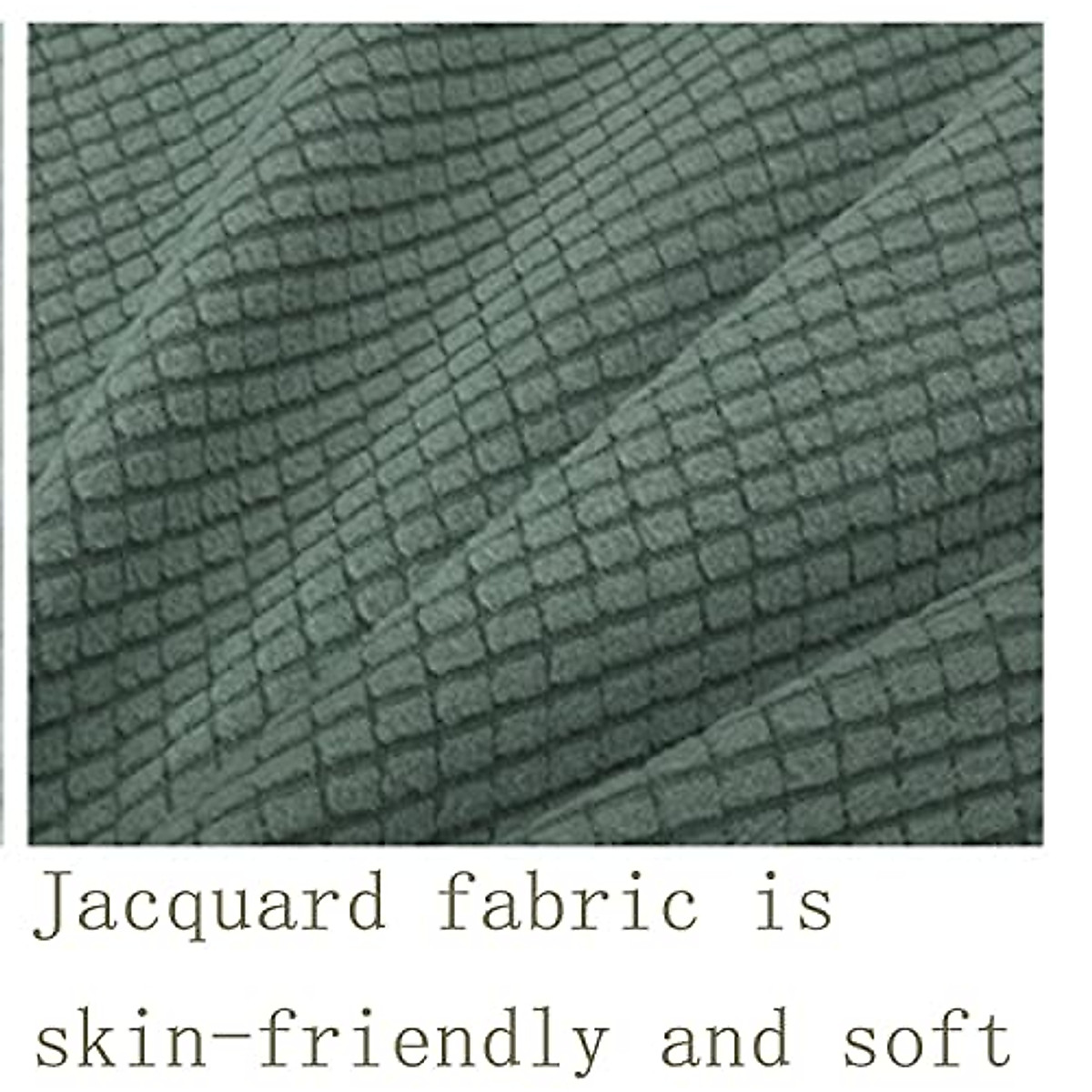 IMYOGI High Stretch Sofa Covers Jacquard Stylish Sofa Cover Machine Washable Anti Slip Couch Covers Solid Color Sofa Slipcovers Sofa Cover for Living Room -Blue-4 Seater(235-300cm)