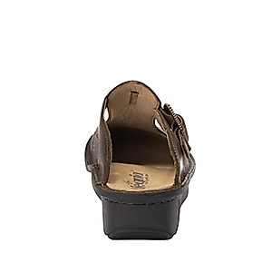 Alegria Women's Classic Oiled Brown Leather Clog 10.5-11 M US