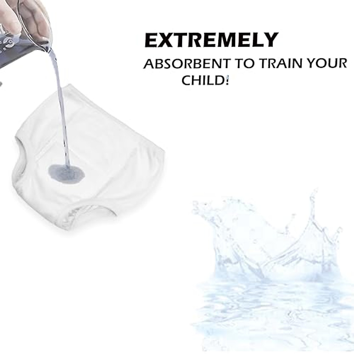 BaeBae Goods GGT Baby Training Underwear Boys & Girls (2T), Absorbent Toddler Training Pants Unisex Green