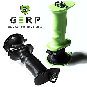 GERP Gear Action Kit - All-in-One Stand, Grip, and Mount Plus Accessories for Tablets, Phones, and Action Cameras - Black - Suction Mount, Swivel Mount, and Dual Tripod Mounts