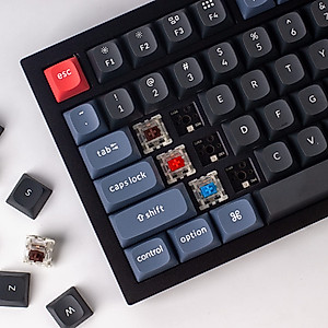 Keychron Q3 Wired Custom Mechanical Keyboard Knob Version, TKL QMK/VIA Programmable Macro with Hot-swappable Gateron G Pro Brown Switch Double Gasket Compatible with Mac Windows Linux (Black)