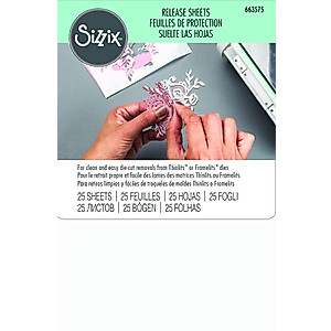 Sizzix, Translucent White, Release Sheets , 25 Pack, One Size