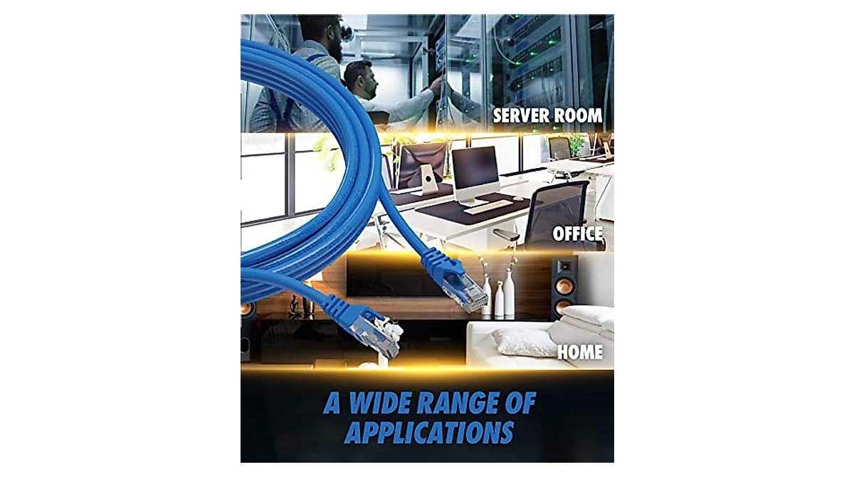 High-Speed Cat6 Ethernet Cable 15ft Pack | Ultra Clarity Cables