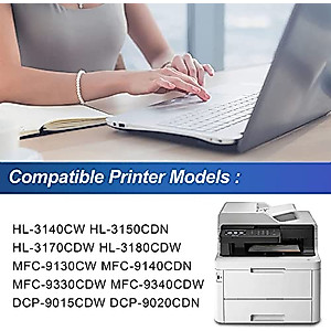 (2 Pack) TN221 Compatible TN-221BK Black Toner Cartridge Replacement for Brother HL-3140CW HL-3150CDN HL-3170CDW HL-3180CDW Printer Toner.