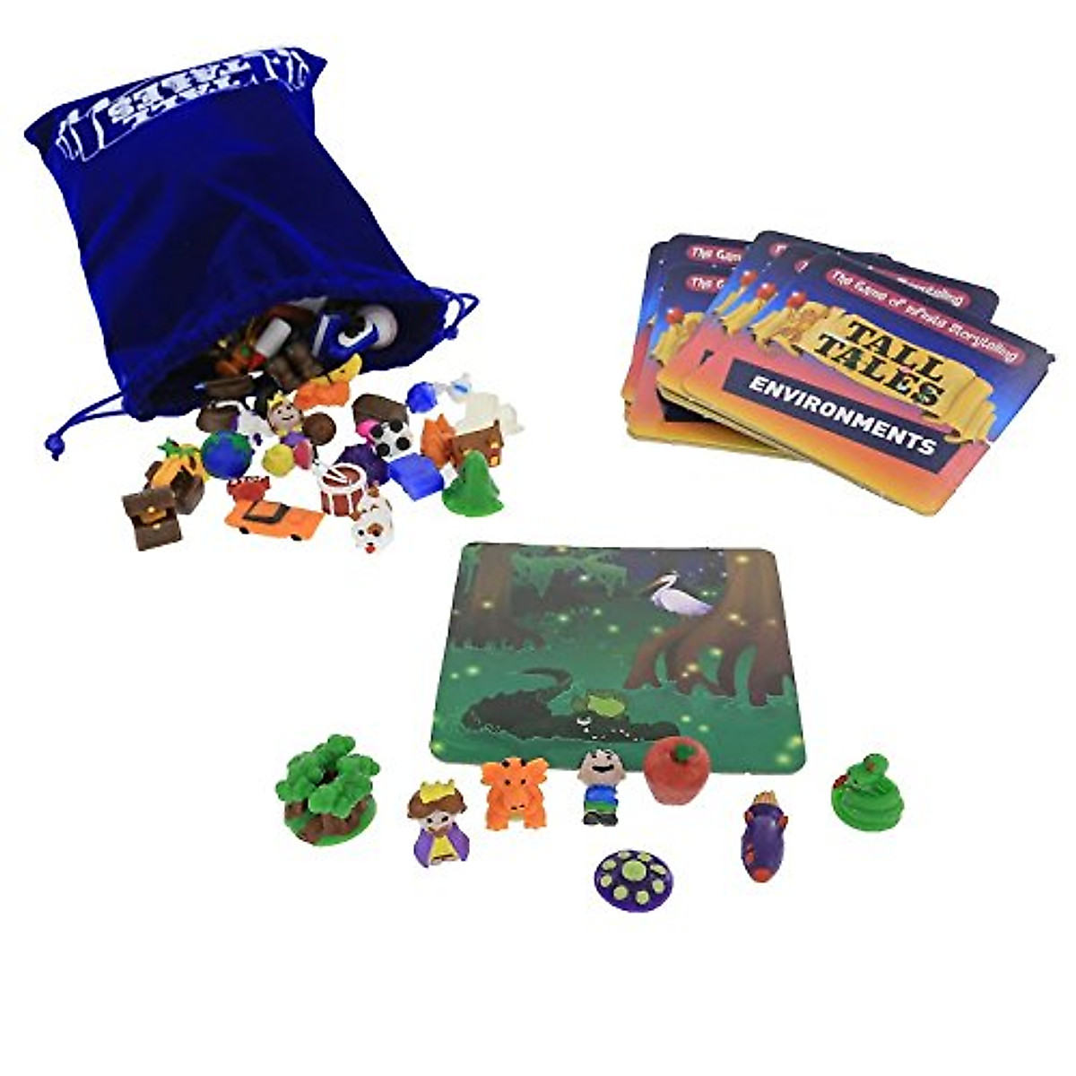 SCS Direct, Tall Tales Story Telling Board Game - The Educational Family Game of Infinite Storytelling -Award-Winning Educational Game, 5 Ways to Play - Promotes Creativity & Language Skill, Xmas Gift