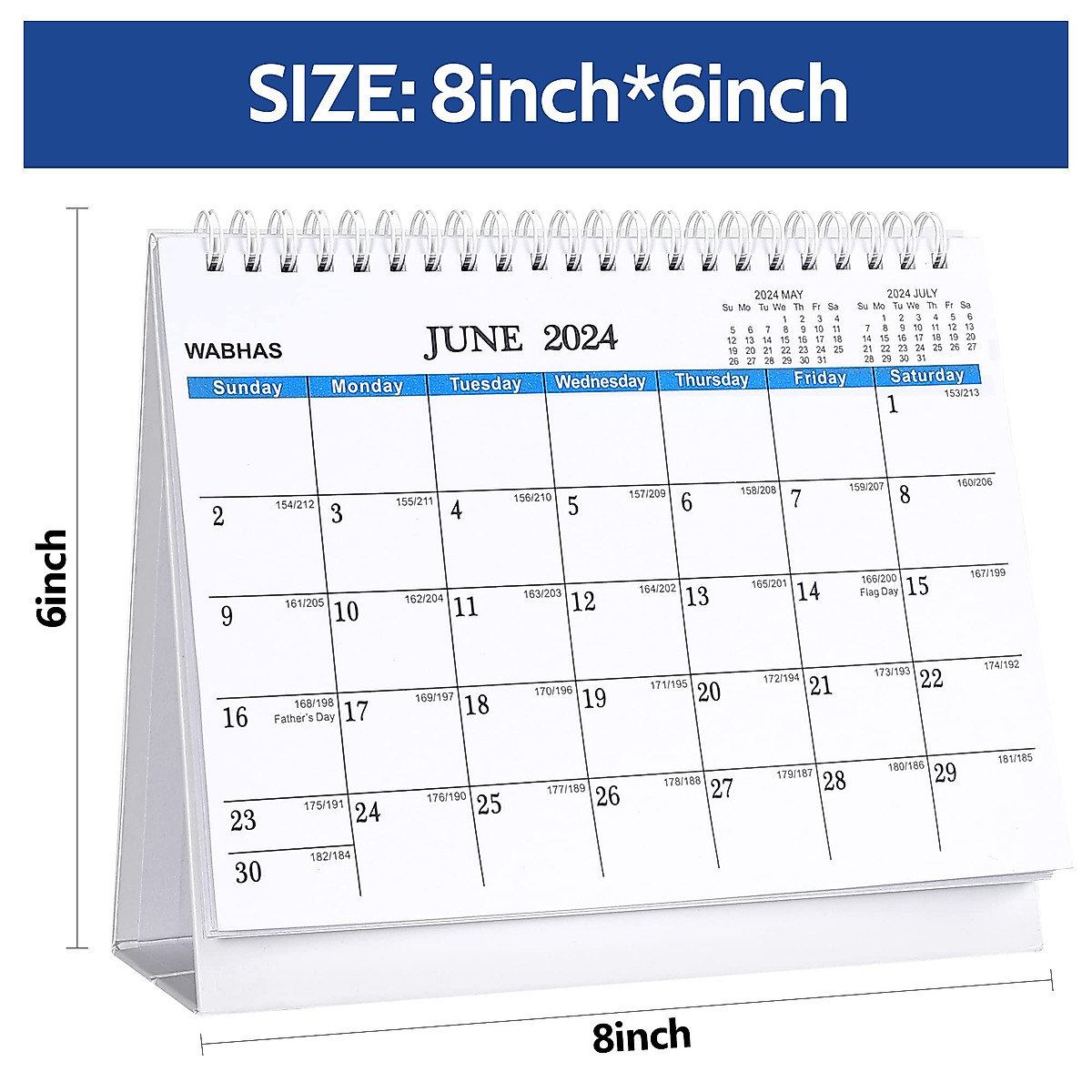 2023 Calendar-Desk Calendar 2023(8x6",18 Months) Small Desk Calendar 2023-2024-January 2023 to June 2024,2023 Desk Calendar To Do List For Offices,Schools,Home's Desk Accessories(Free Mini Calendar)