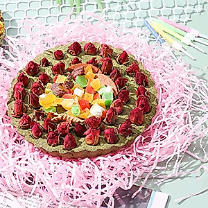 HGPOKLVT Bunny Grass Treats Bunny Chew Toys, Pet Birthday Cake Small Animal Molar Toys, All Natural Material Suitable for Guinea Pig, Hamster Chinchilla Rabbit and Other Small Animals