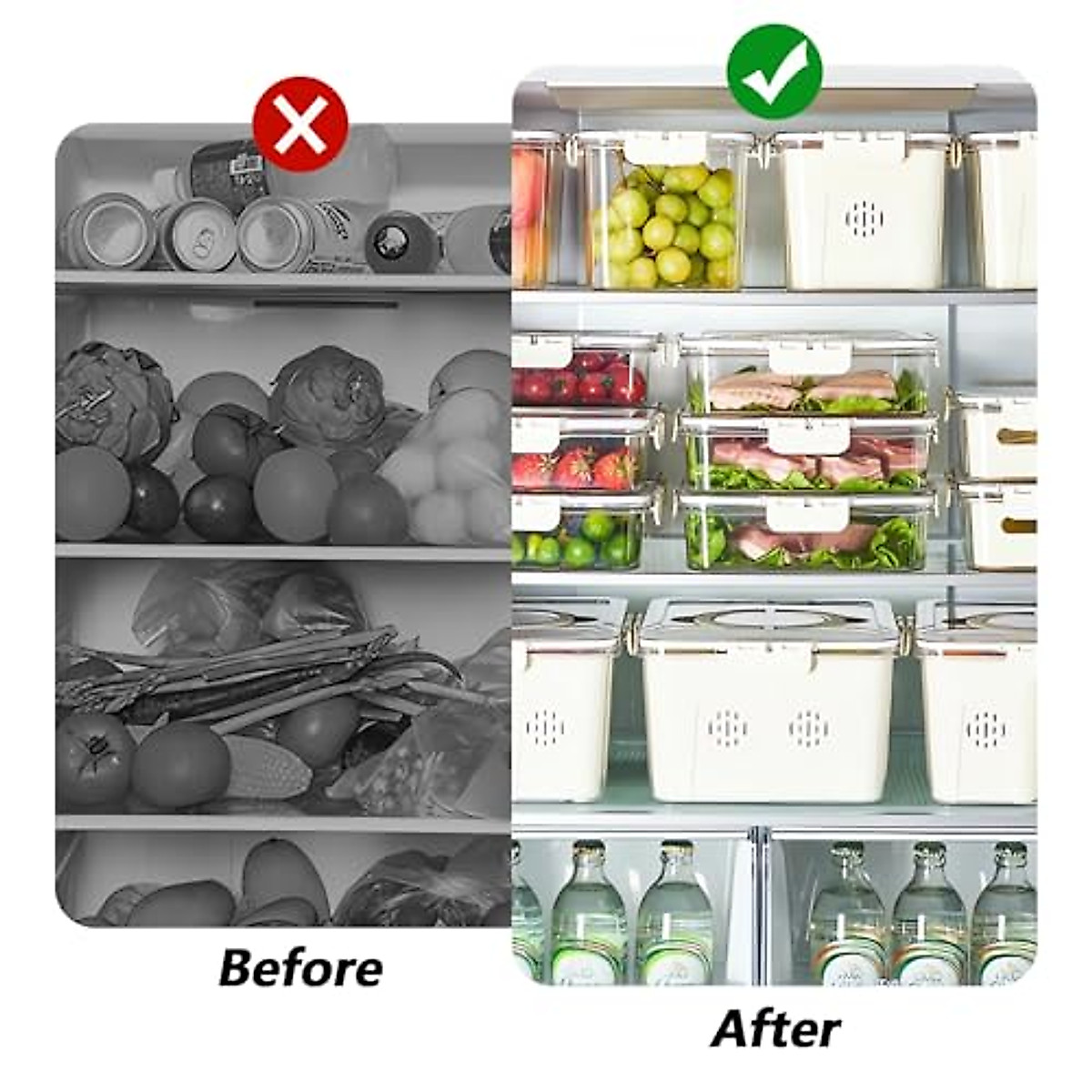 Snackle Box Divided Serving Tray with Lid and Handle - Portable Picnic Parties Veggie Snack Boxes for Adults - Fruit Storage Containers for Fridge Keep Fresh - Berry Candy Food (4 Grids-2PC)