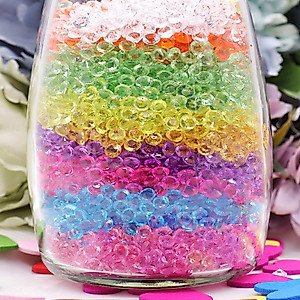BIT.FLY 4.2mm 10000pcs Crystal Acrylic Diamond Vase Fillers for Table Scatter Wedding Event Party Decoration DIY Arts & Crafts Ice Rock Treasure Gems - Transparent