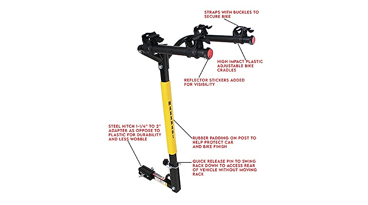MaxxHaul Bike Rack: 2-Bike Hitch Mount for SUVs & Trucks
