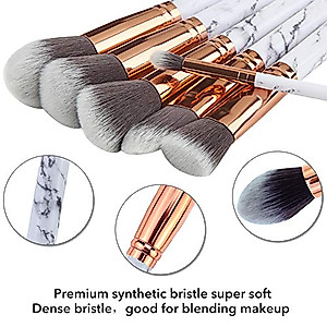 Makeup Brushes Set 15PCS Professional Make up Brushes Set Synthetic Foundation Powder Concealers Eye Shadows Makeup Tools Grey