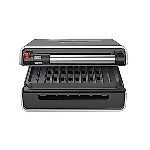 George Foreman Contact Smokeless Select a Temp. Grill, Family Size (4-6 Servings)