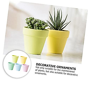 HANABASS 5pcs Bonsai Planting for Home Porcelain Landscape Planter Fleshy Green Vase Decoration Ceramic Pen Pink Flowing Xxcm Decorations Pot Pots Drainage Succulent Balcony Table Floral