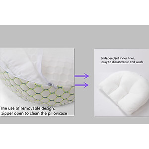Pregnancy Pillow, Pregnancy Pillow for Pregnant Women, Soft Body Pillow Support for Back,Belly,Hips & Legs, Detachable and Adjustable Pillow Cover