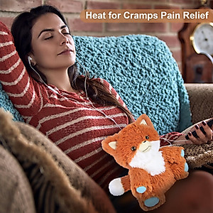 SuzziPals Microwavable Stuffed Animals Fox Plushies, Stuffed Fox Heating Pads, Anxiety & Stress Relief, Warming Cuddly Companion Fox Stuffed Animal, Fox Toys Gifts for Kids Adults