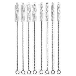 Hiware Straw Cleaner Brush Set, 8-Piece Long Cleaning Brush for Straws on Tumbler, Water Bottle, Sippy Cup, and Pipes, Tubes or Hummingbird Feeders