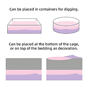 Niteangel Hamster Paper Pellets Bedding 1.8LB / 850g Small Aninam Bedding for Syrian Dwarf Hamsters Gerbils Mice Mouse Lemming Degus or Other Small-Sized Pets (Pink)