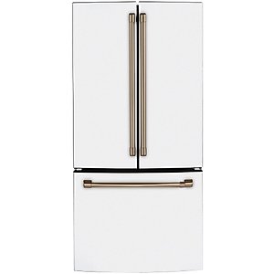Cafe CWE19SP4NW2 18.6 cu. ft. French Door Refrigerator in Matte White, Fingerprint Resistant, Counter Depth and ENERGY STAR