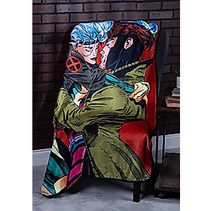 Surreal Entertainment X-Men Rogue & Gambit 45" x 60" Fleece Blanket Standard