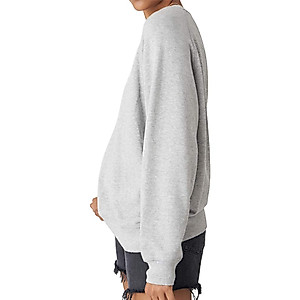 Bandier x Sincerely Jules_The Juniper Crew Neck Sweatshirt Vintage Heather Grey Embroidered-M