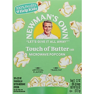 Newman's Own Light Butter Popcorn, 3.5 Oz, 3 Ct