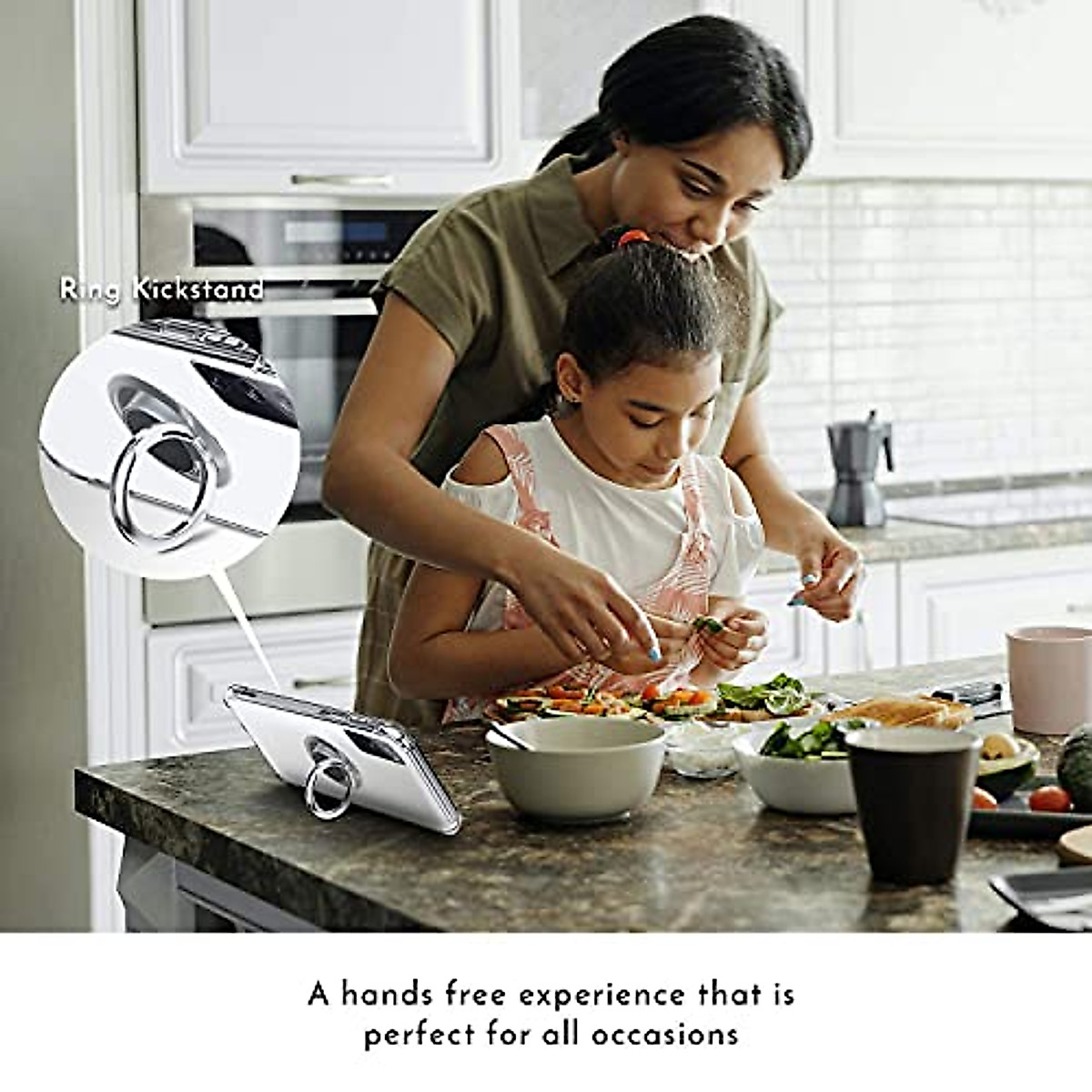 Silverback Galaxy S20 FE 5G Case Clear with Ring Kickstand, Protective Soft TPU Shock -Absorbing Bumper Shockproof Phone Case for Samsung Galaxy S20 FE 5G -Clear