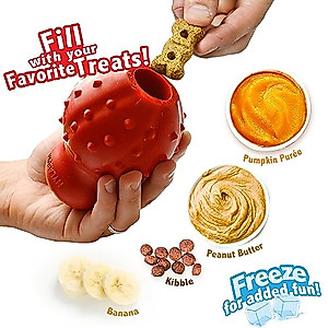 Nylabone Strong Chew Cone Stuffable Chew Toy for Dogs, Bacon Flavored Fillable Treat Toy, Medium/Wolf - Up to 35 lbs. (1 Count)