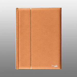 Prophila Metallic Edition Stamp Album (New) 60 Black Sides, Padded Bronze Cover