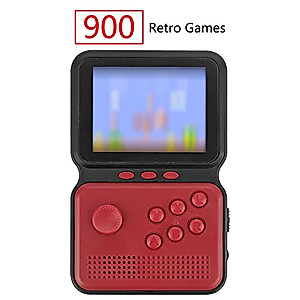ReignSword Retro Handheld Rocker Game Console, Mini Arcade Machines Multiple Emulators Built-in Classical Games, Portable Handheld Video Games for Kids and Adult, Console Box Support TV Output (Red)