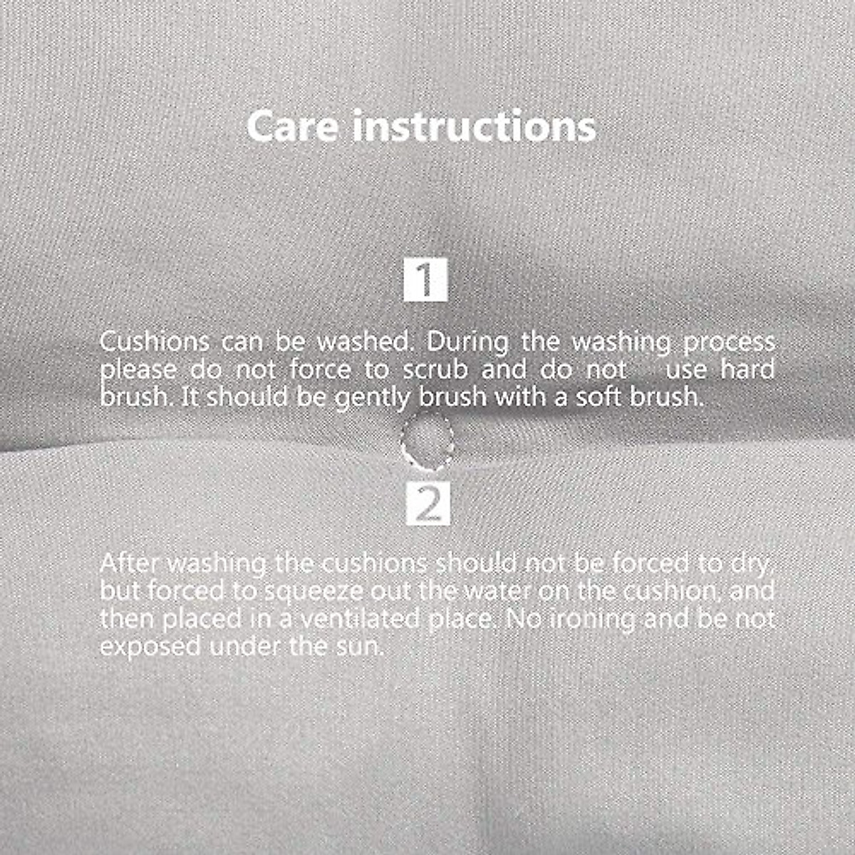 High Back Chair Cushions Indoor Outdoor Rocking Chair Cushions with Ties Thickened Patio Chaise Lounger Swing Recliner Bench Cushion Pads Mat (Without Chair) (Gray)