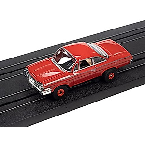 Auto World Thunderjet OK Used Cars 1962 Chevrolet Bel Air Coupe (Red) HO Scale Slot Car
