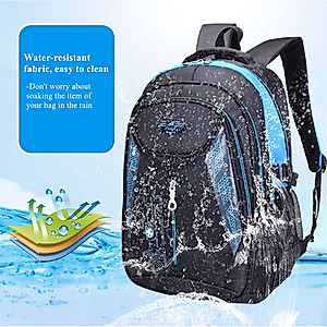 Kids Backpacks for Elementary, Durable Bookbag for Boys and Girls, School Bags for Teen Boys, Travel Casual Back Pack