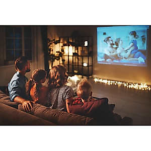 Supersonic SC-82P KIT Home Theater Projector Kit with 100” Screen, 3.97” HD Bluetooth Protable Projector, Stunning True Colors & Sharp Images, 7000 Lumens, Bluetooth Sound Bars, 1080p Support
