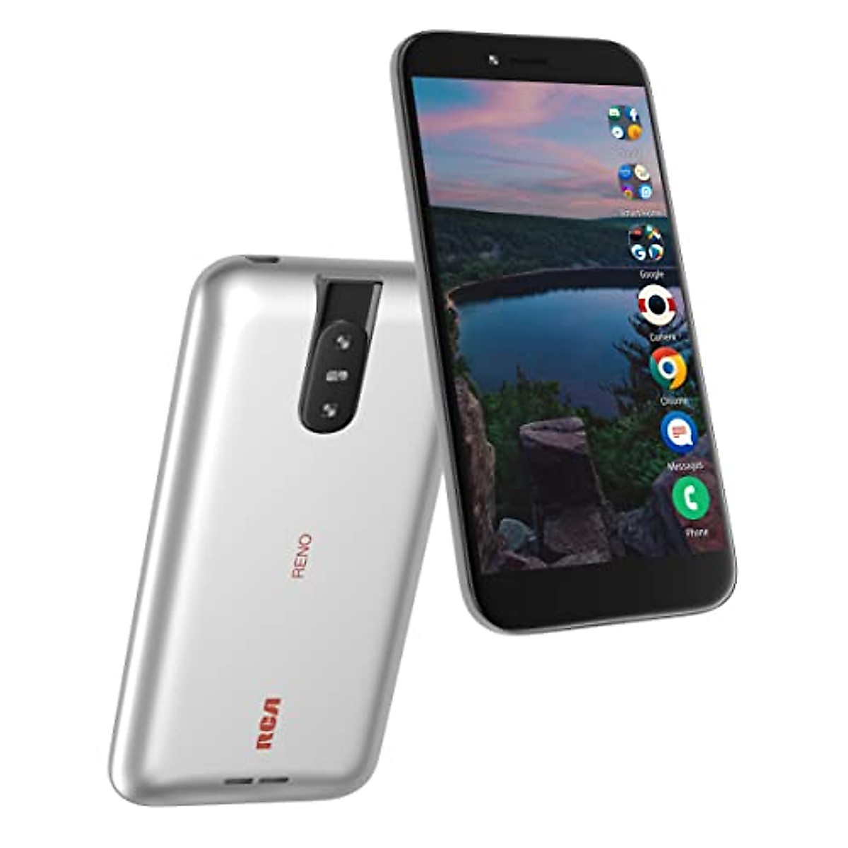RCA Reno 16GB, Android 10, 4G LTE Unlocked Smartphone (Silver)