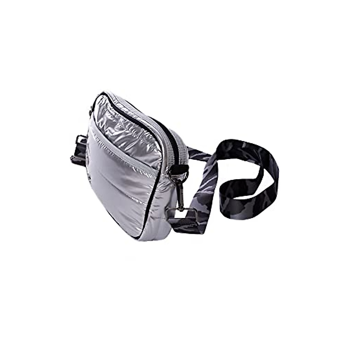 Haute Shore Drew Chill Crossbody Tote, Silver WGrey Camo Strap