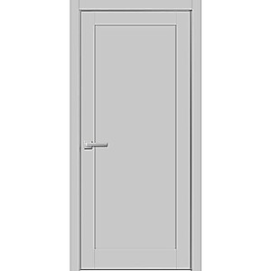 Solid French Door 36 x 80 inches | Quadro 4111 Matte Grey | Single Regular Panel Frame Trims Handle | Bathroom Bedroom Sturdy Doors