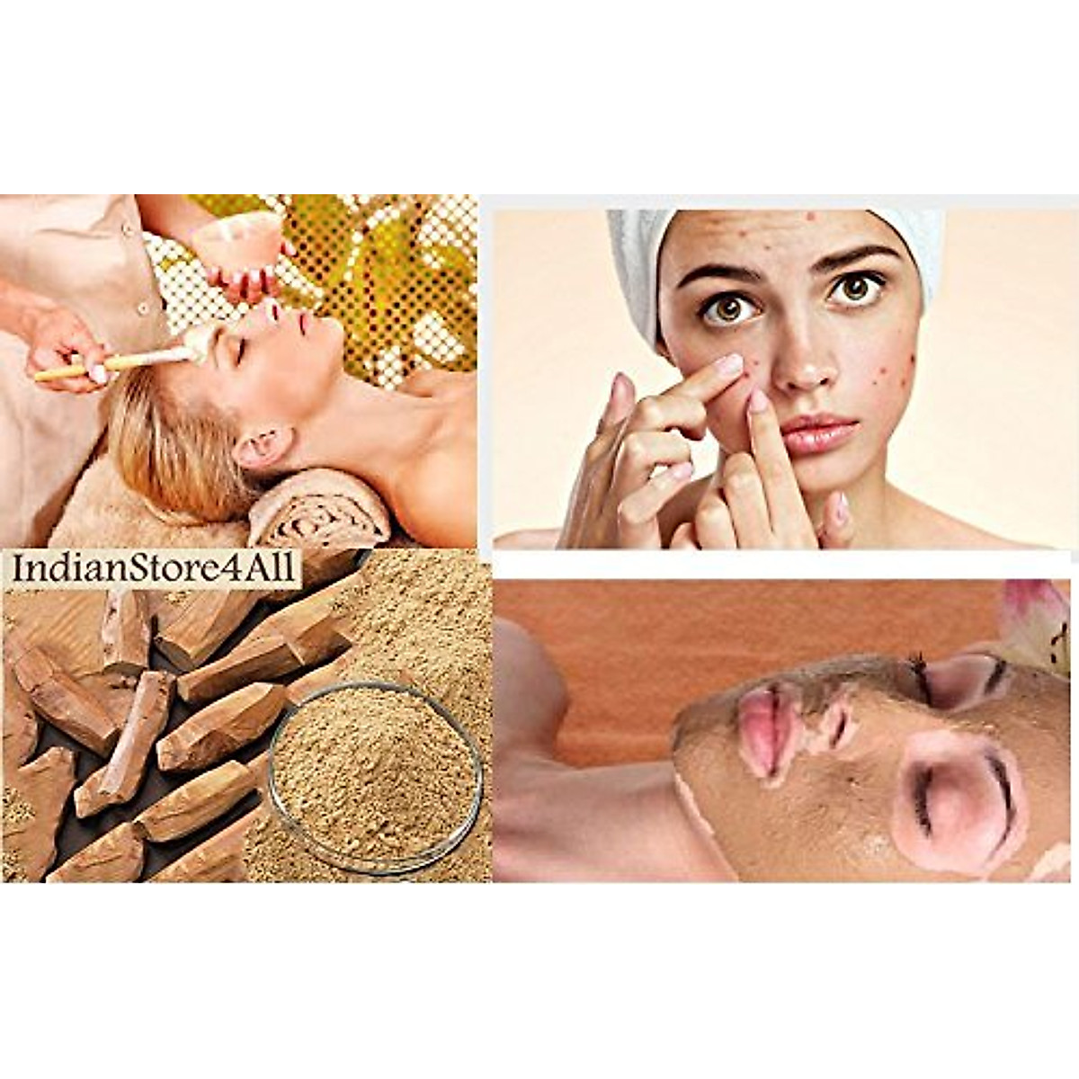 IS4A Pure Sandalwood (Chandan) Powder 1/2 Ounce (35 Grame)