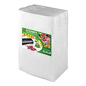 ATSAMFR 200 Count Quart 8x12Inch Vacuum Sealer Bags with BPA Free,Heavy Duty,Great for Vac storage or Sous Vide Cooking