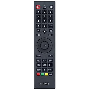 KT1440 Remote Control Replacement Supports for Haier CRT ATEC DTV Panda Parker TV Wentai DVD Gelec Soyea TV