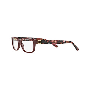 Tory Burch TY2067 Eyeglass Frames 1610-52 - Port/Pearl Port Tortoise TY2067-1610-52