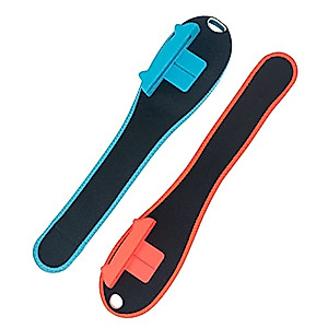 NANANINO Switch Boxing Grips, Switch Wrist Strap Compatible with Nintendo Switch Boxing Game and Switch Dance Game - Blue and Red (2 Packs)