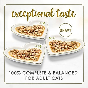 Purina Fancy Feast Gravy Lovers Poultry and Beef Grilled Gourmet Wet Cat Food Variety Pack - (Pack of 30) 3 oz. Cans