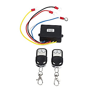 Winch Wireless Remote,KIMISS 12V 24V Wireless Winch Remote Control Switch Receiver Kit Universal for Truck ATV SUV