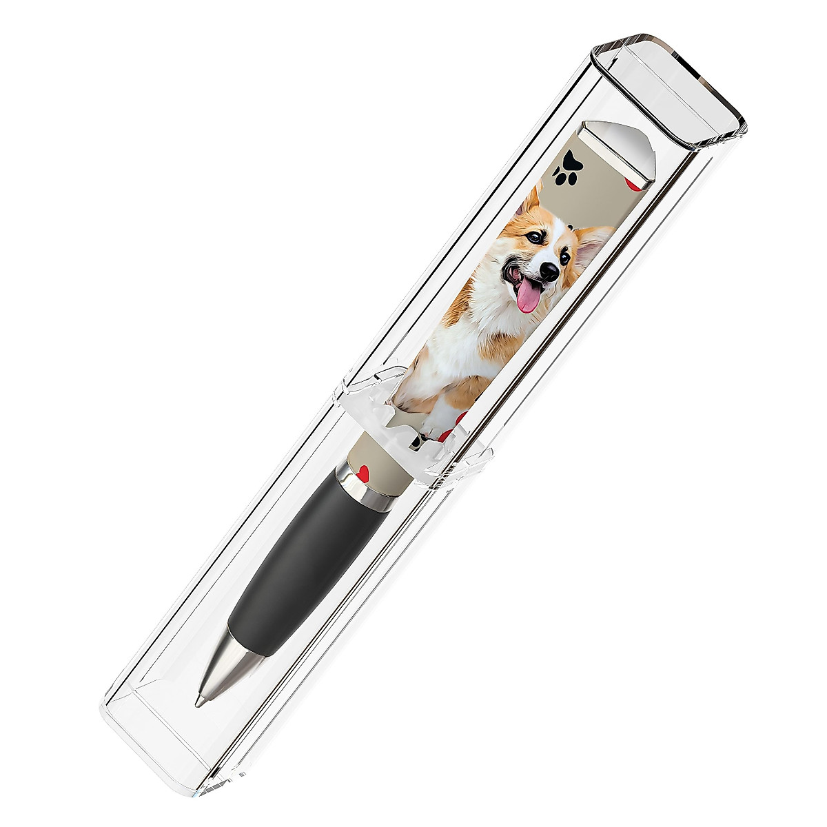 ANINKABOVE I Love My Dog Ballpoint Pen (1 Pen, 3-Sided) Dog Birthday Cute Pens, Fun Pens Dog Lovers Gifts For Women & Dog Dad Cool Pens, Dog Mom Gifts - Cute School Supplies Dog Pens (Corgi Gift)