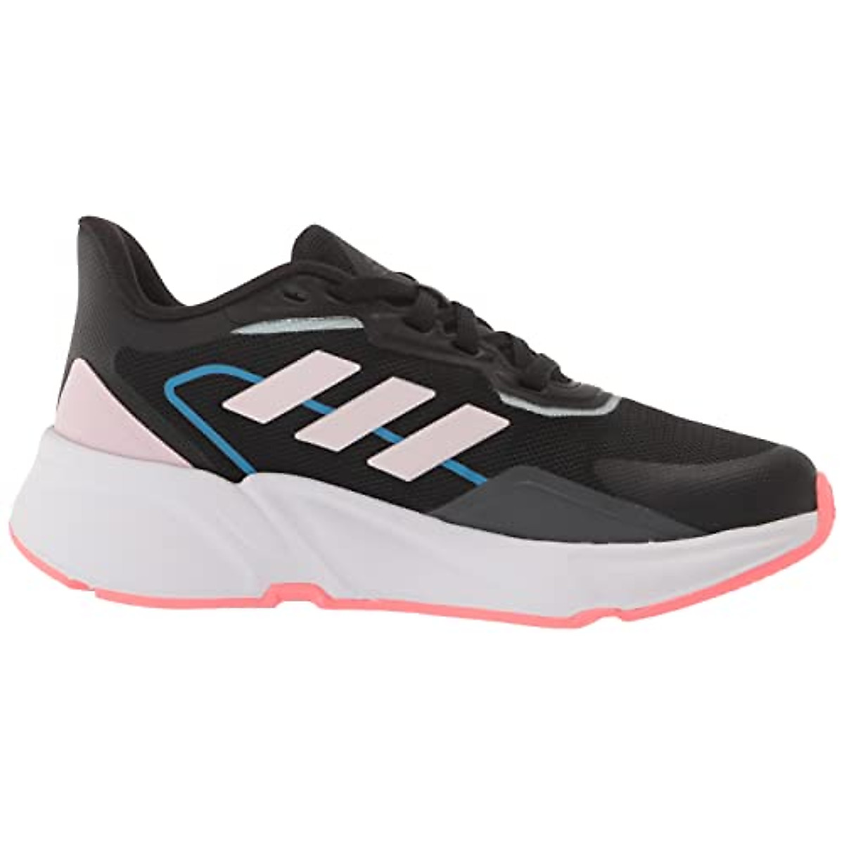 adidas Women's X9000L1 Running Shoe, Core Black/Almost Pink/Acid Red, 6