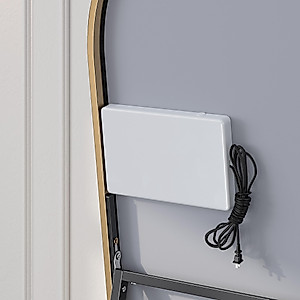 Wellynap 64"x21" LED Mirror Full Length Dressing Mirror, Arched Full Length with Stand, Gold Floor Mirror Freestanding, Modern Simple Home Decor for Bedroom Living Room (Gold)