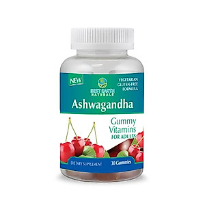 Best Earth Naturals Ashwagandha Gummies - Delicious Cherry Flavored, Vegan, Gluten Free Ashwagandha Gummy Vitamins 30 Count